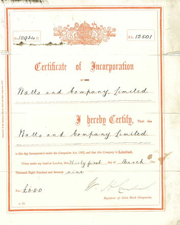 About Us | Watts 1874